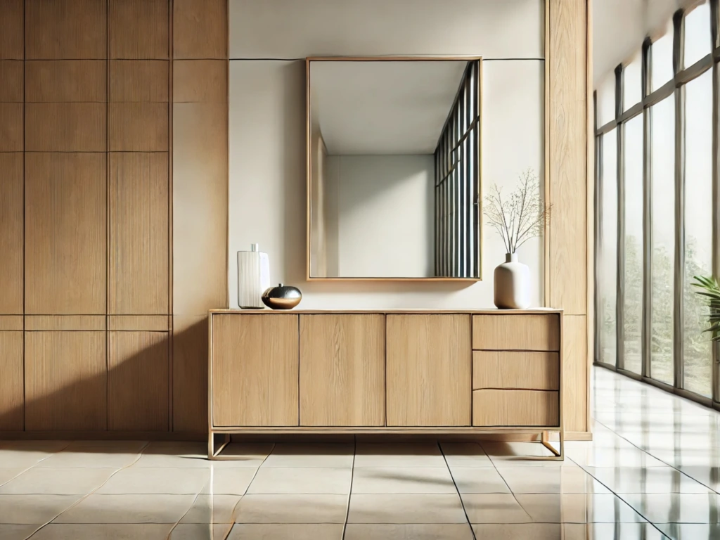 مدل های آینه کنسول ساده و شیک | چند مدل میز کنسول لاکچری - آریامون